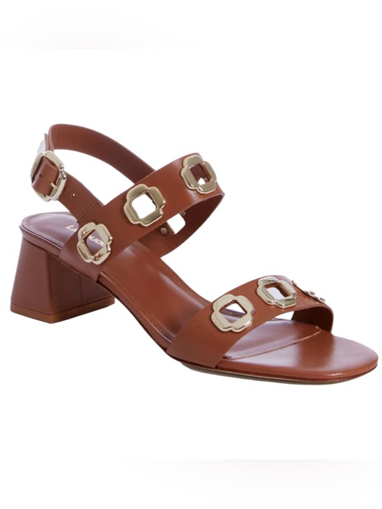 Larroude | Shoes | Larroude Milan Sandals Color Caramel Us 8 Euc | Poshmark